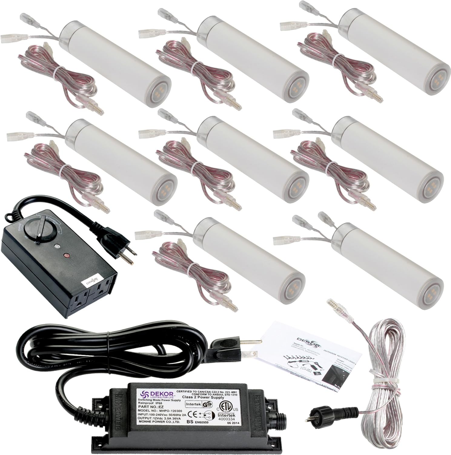 Amazon.com : DEKOR Paver Dot LED Lights for Driveways, Paths, Walkways ...