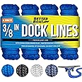 Amazon.com: Dock Lines Boat Ropes for Docking 3/8" Line Braided Mooring ...