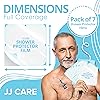 JJ CARE Shower Protector [Pack of 7], 9x9 Dialysis Catheter Shower ...