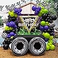 Amazon.com: Truck Balloon Green Purple Black Silver Big Wheels Jeep ...