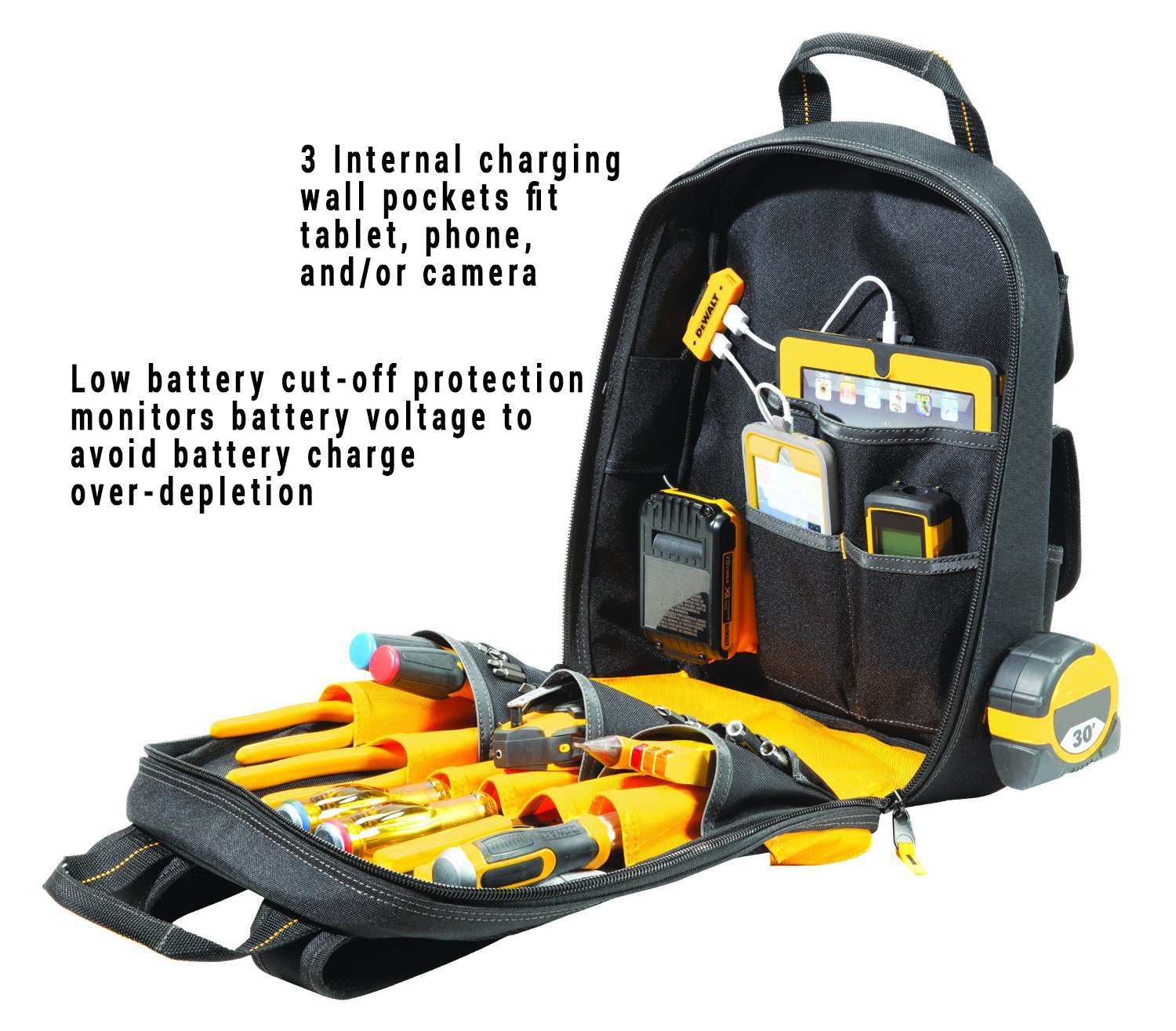 Mua DEWALT DGC530 USB Charging Tool Backpack trên Amazon Mỹ chính hãng ...