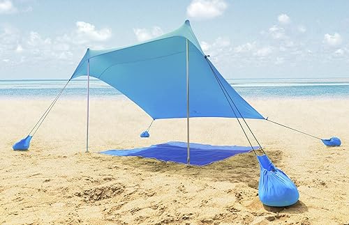 Alpha Camp Beach Tent Canopy Portable Sun Shelter Sun Shade 7x7 Ft