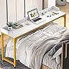 Tribesigns Overbed Table with Wheels, Queen Size Mobile Computer Desk ...
