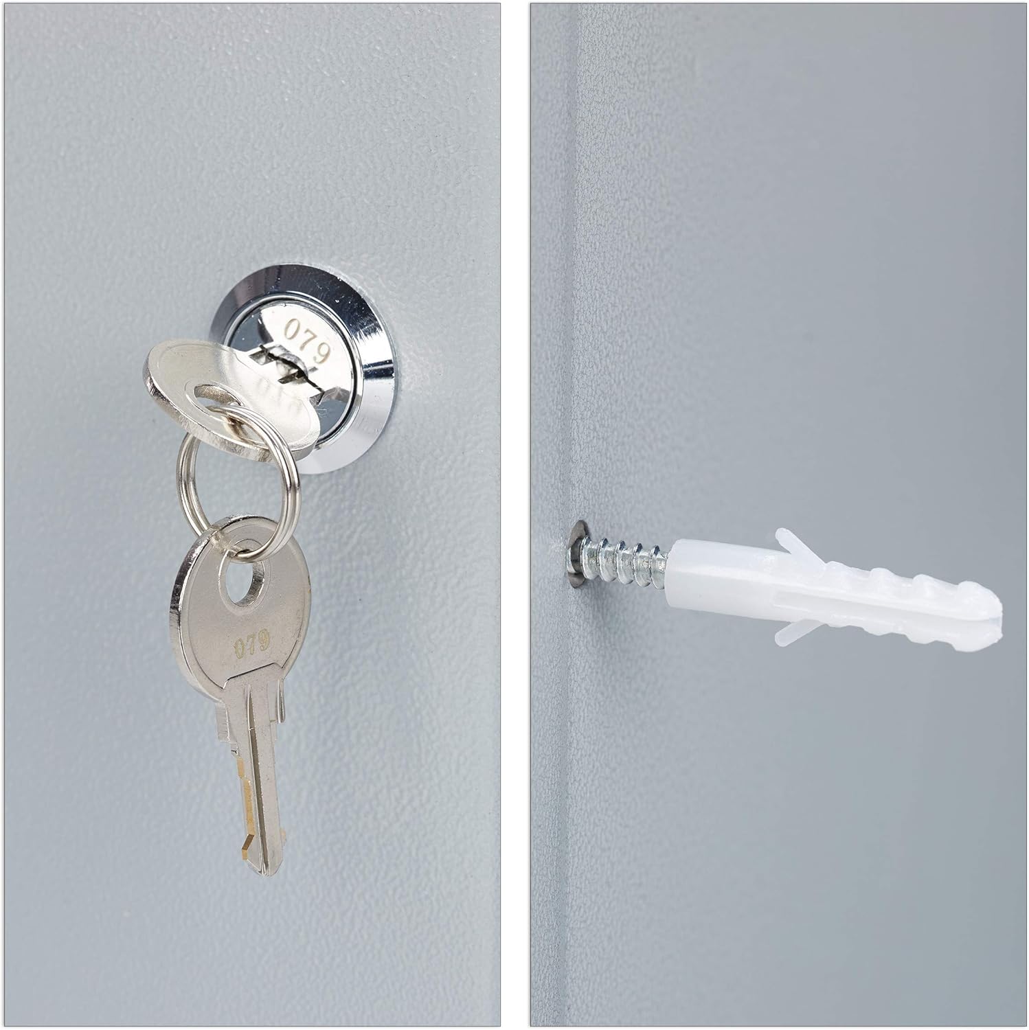 Relaxdays Key Box Lockable Security Key Garage with 80 Hooks 30 x 24 x ...