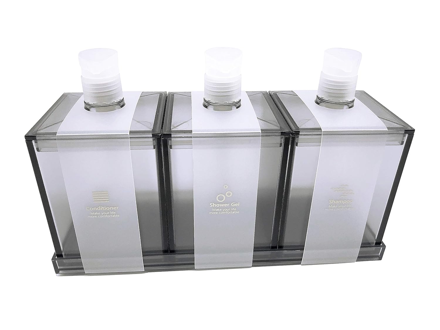 Amazon.com: MoYin Refillable Empty Shampoo Bottle Set,Dispensing ...