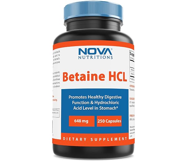 GuatemalaDigital.com: Nova Nutritions Betaine HCL with Pepsin Digestive ...