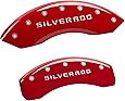 Amazon.com: MGP Caliper Covers 14005SSILRD Caliper Cover (Red Powder Coat Finish, Engraved Front ...