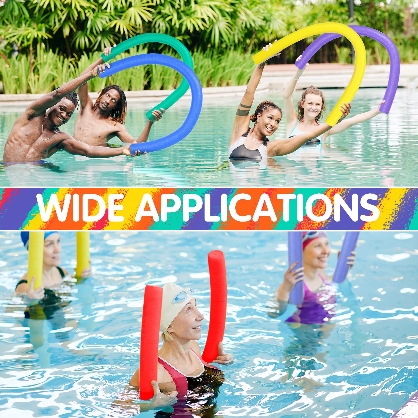 Mua 36 Pieces Jumbo Pool Noodles Foam Swimming Noodles 52 Inches ...