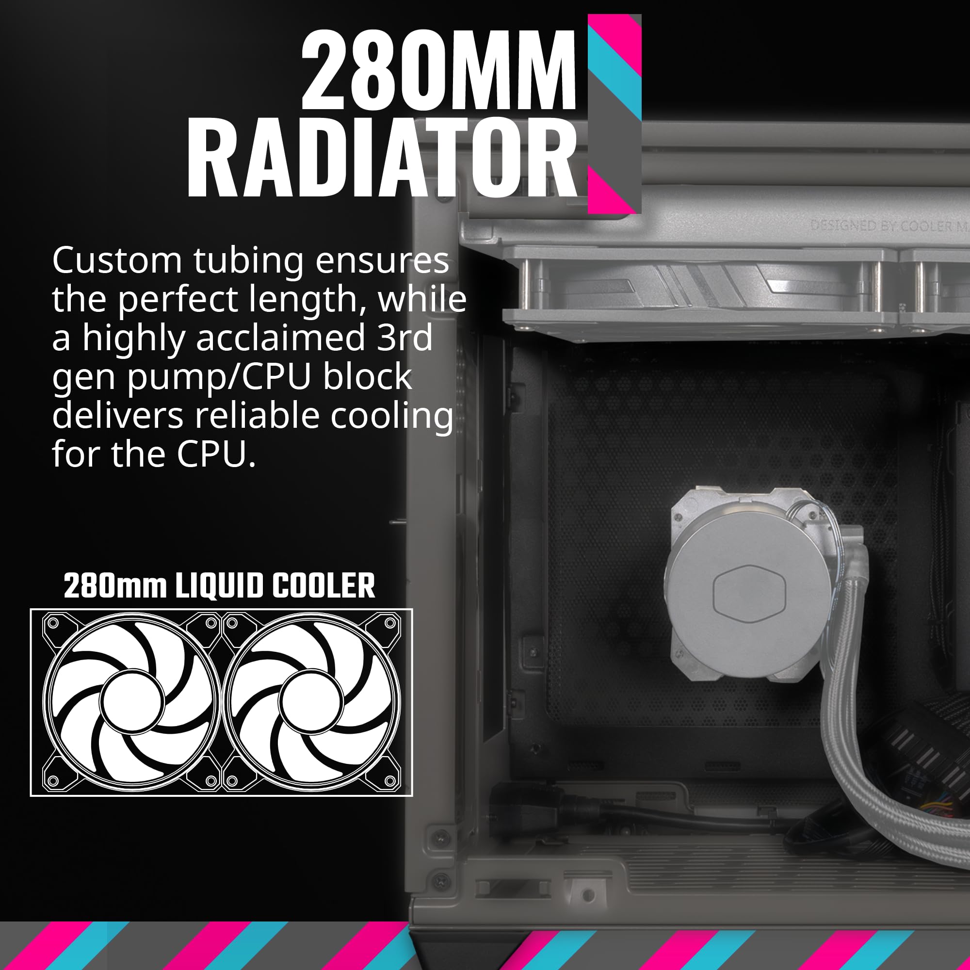 Mua Cooler Master NR200P MAX Mini-ITX Case with 280mm AIO, 850W SFX PSU ...