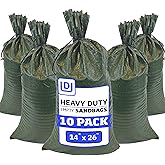 Xpose Safety Heavy Duty Sand Bags with Tie Strings – Empty Woven ...