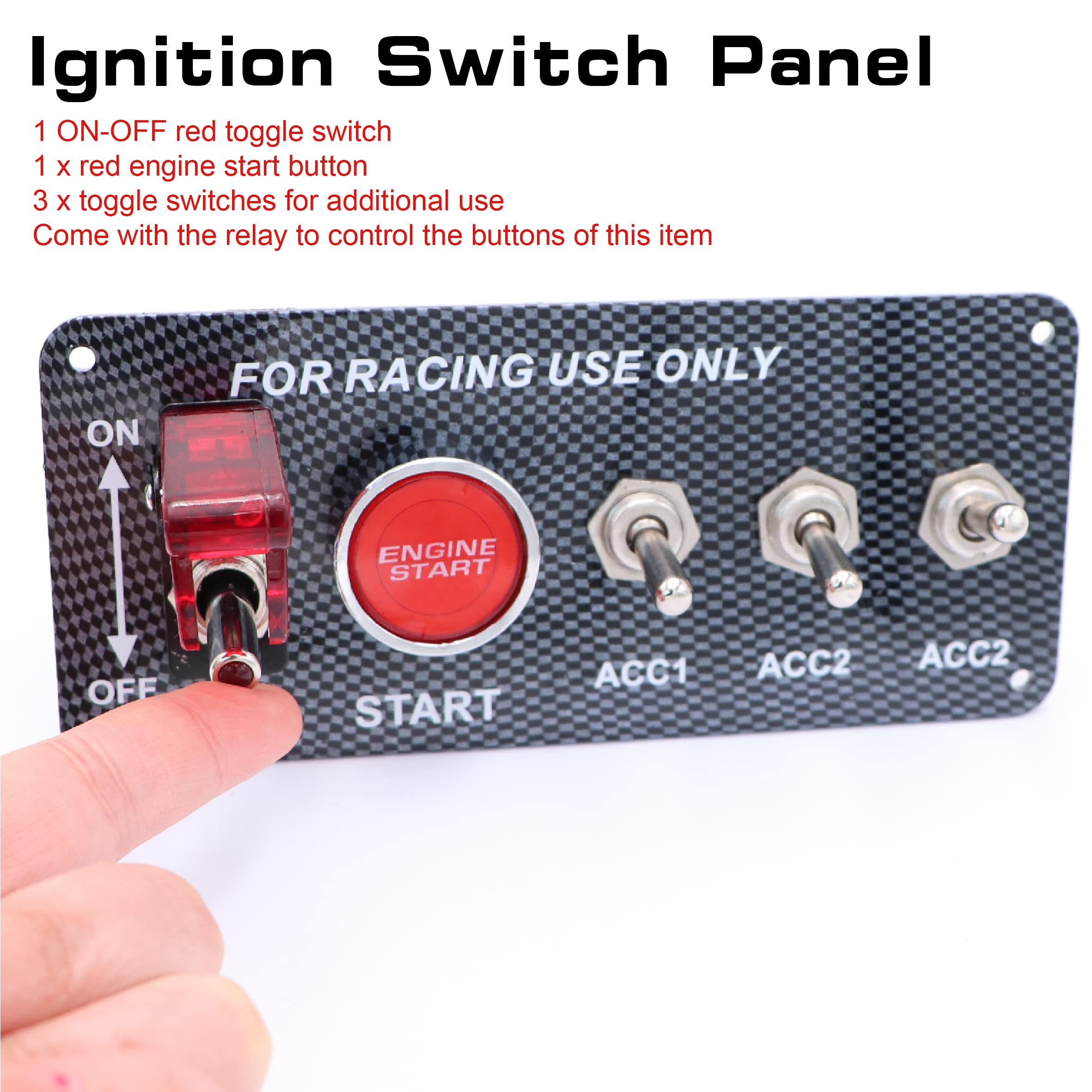Mua 12V Racing Car Ignition Switch Panel with Engine Push Button ...