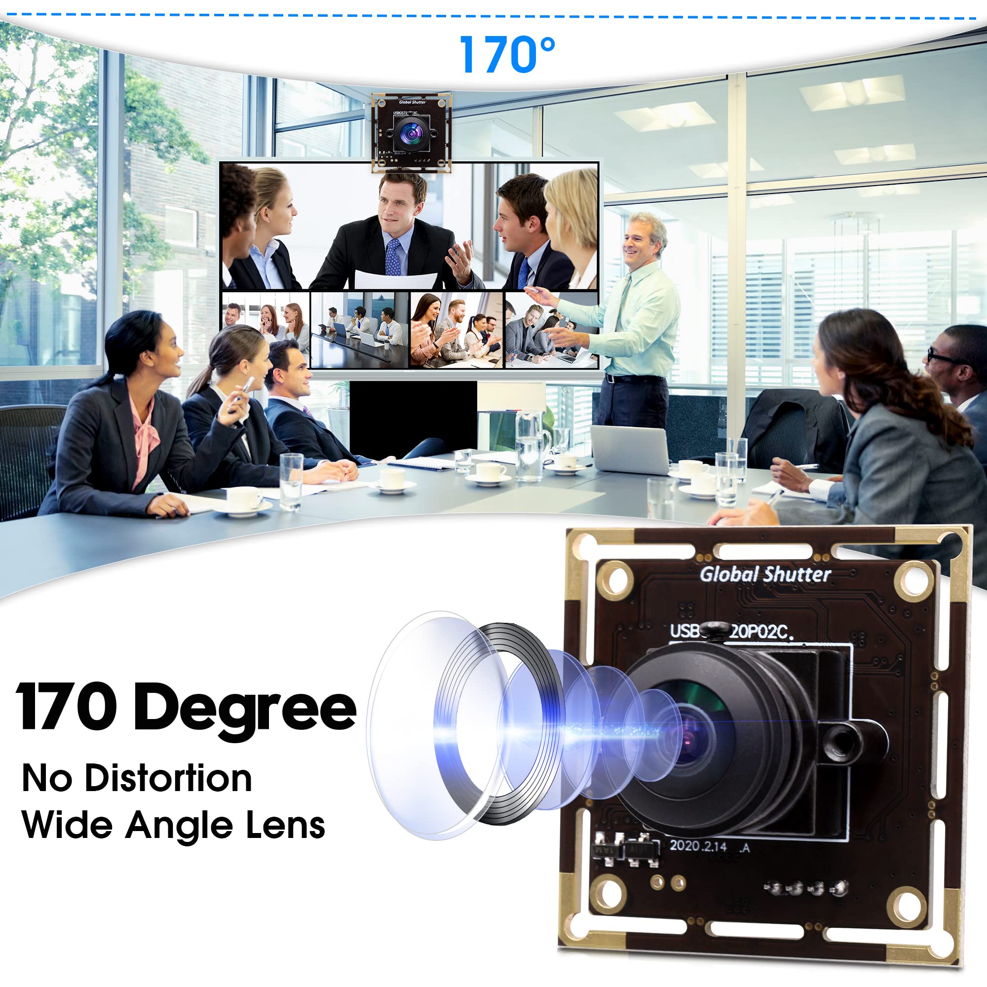 Mua MMlove USB Camera Module 720P 60fps Global Shutter 170 Degree Wide ...