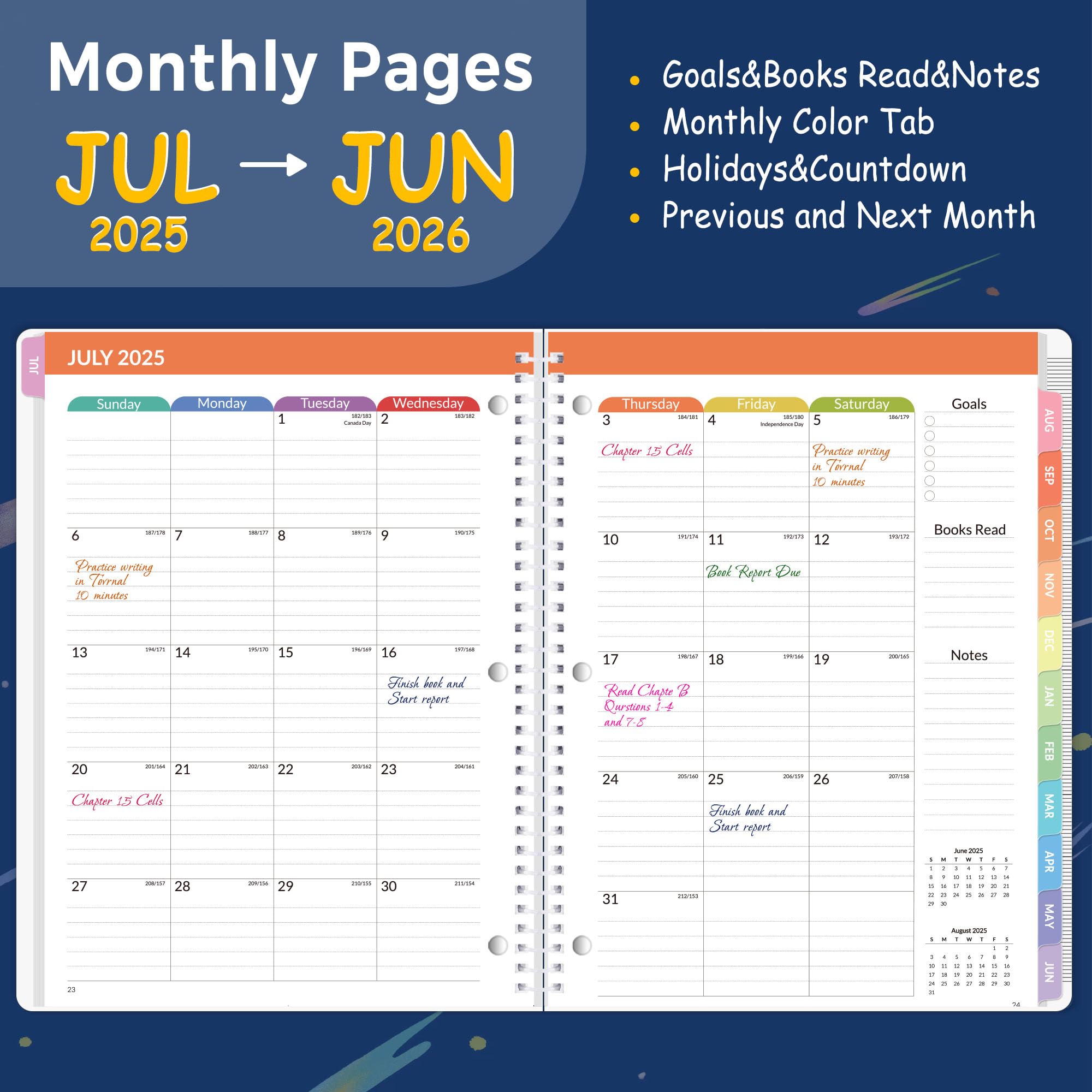 Mua SUNEE Elementary Student Planner 2025-2026, Academic Year Jul. 2025 ...