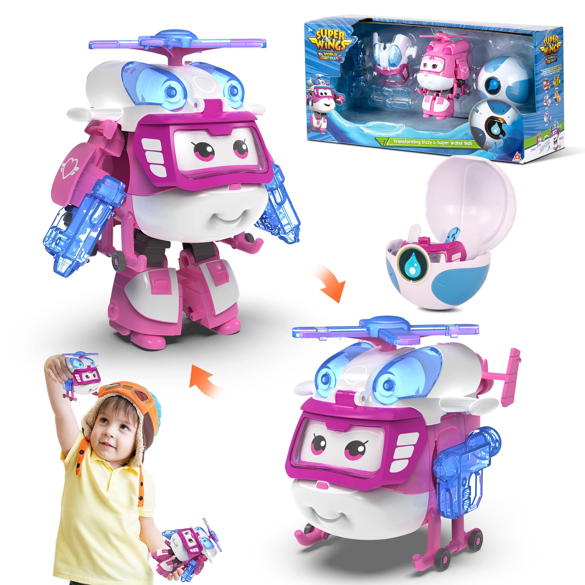 Mua Super Wings Toys Action Figure 5" Transformable Dizzy Robot ...