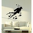 Amazon.com: Vinyl Wall Decal Scuba Diving Diver Fishes Bubbles ...