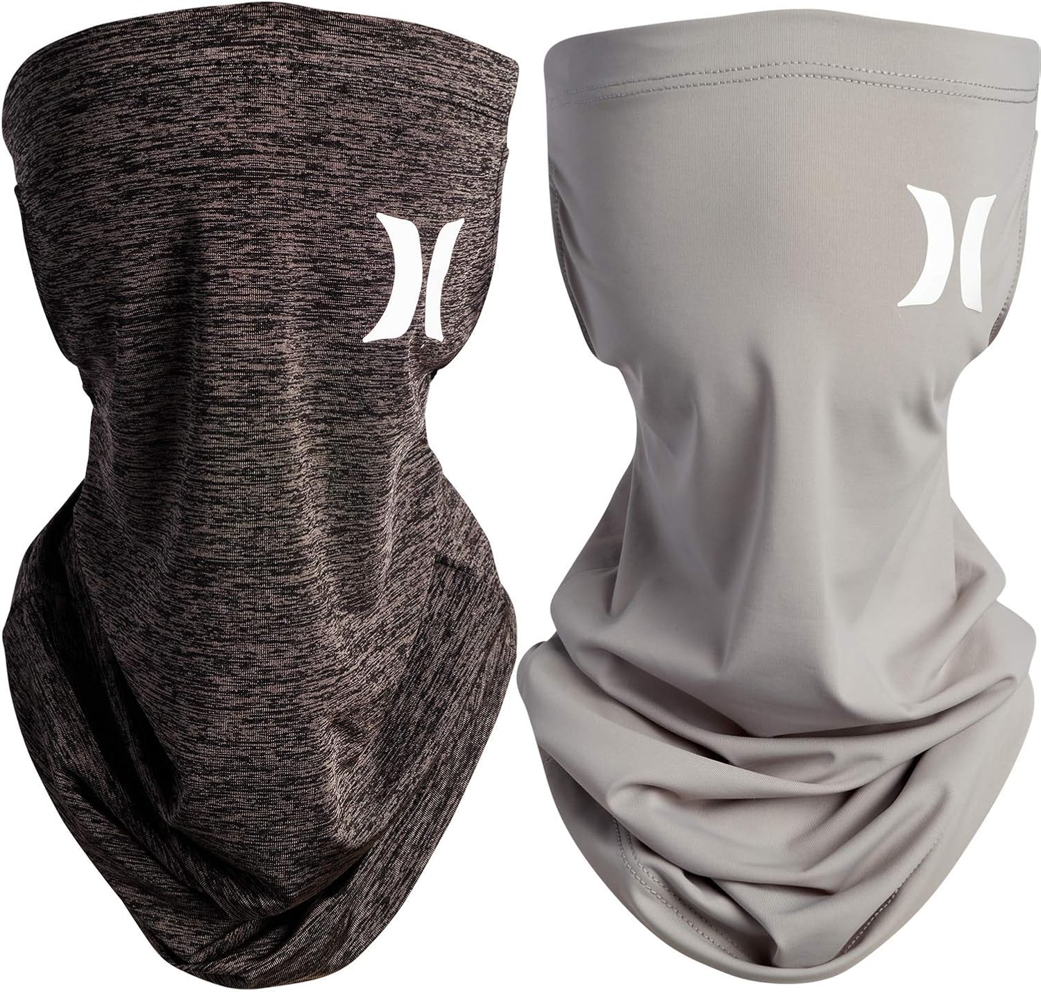 Buy Hurley Breathable Neck Gaiter Face Mask with Ear Loops (2 Pack ...