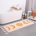 Amazon.com: LABEND HOME Half Moon Bohemian Area Rugs, Moon Phases Bath ...