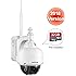 Amazon.com : Dericam Outdoor WiFi IP Security Camera, PTZ Camera, 4x ...