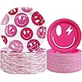 Amazon.com: Chinco 100 Pcs Preppy Smile Face Birthday Party Decorations ...