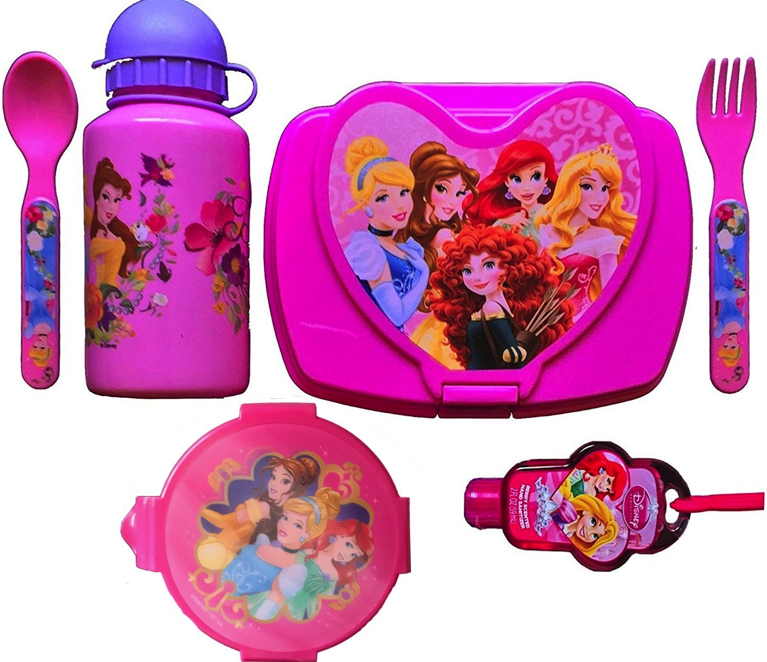 Disney Princesses 6 Piece Back To School Girls Lunch Kit | Desertcart ...