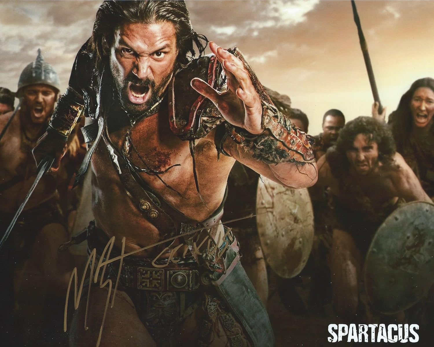 Spartacus Crixus Signed Autographed by Manu Bennett 8x10 Photo at ...