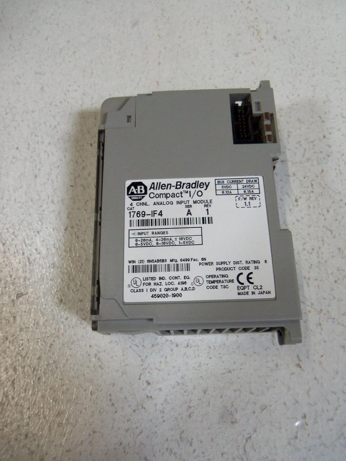 Allen Bradley 1769-IF4 4 Channel Analog Input Module T63114: Amazon.com ...