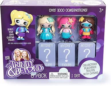 Amazon.com: Trinity & Beyond Custom Buildable Mystery Figures - 6 Pack ...