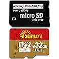 Amazon.com: PSP Memory Stick Adapter with 32GB Micro SD Card, Micro SD ...