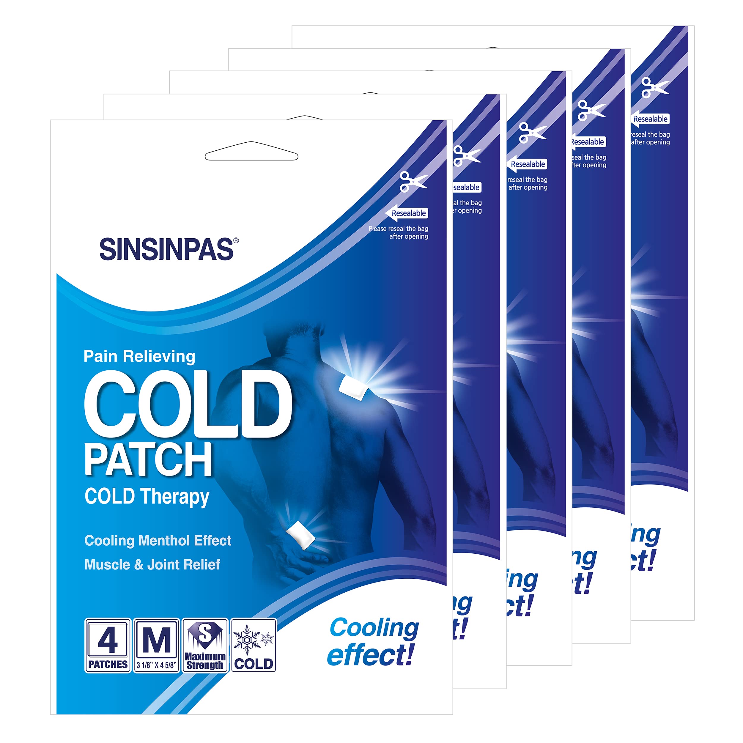 Mua Cold Pain Relieving Patch, 5 Pack, (20 Patches Total) trên Amazon ...