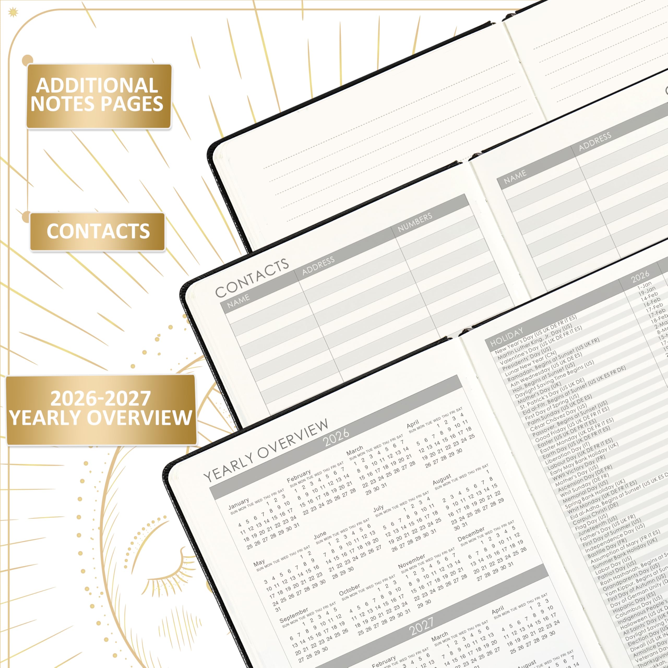 Mua 2026 Planner - Planner 2026, Jan 2026 - Dec 2026, 5.75" x 8.25 ...