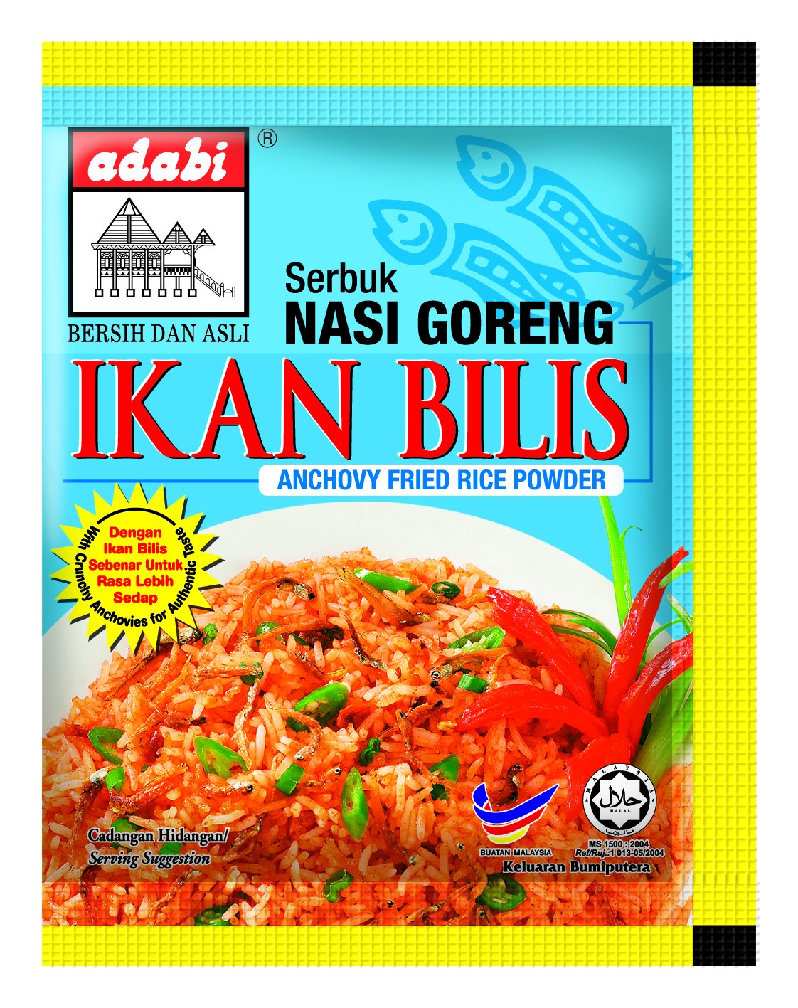 Adabi Nasi Goreng Ikan Bilis Anchovy Serbuk, 17g: Amazon.co.uk: Grocery