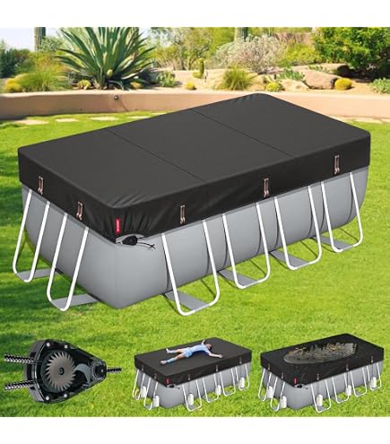 Rectangle Pool Sun2Solar 16x32ft - Heat Your Water 15°F Warmer (1200 ...