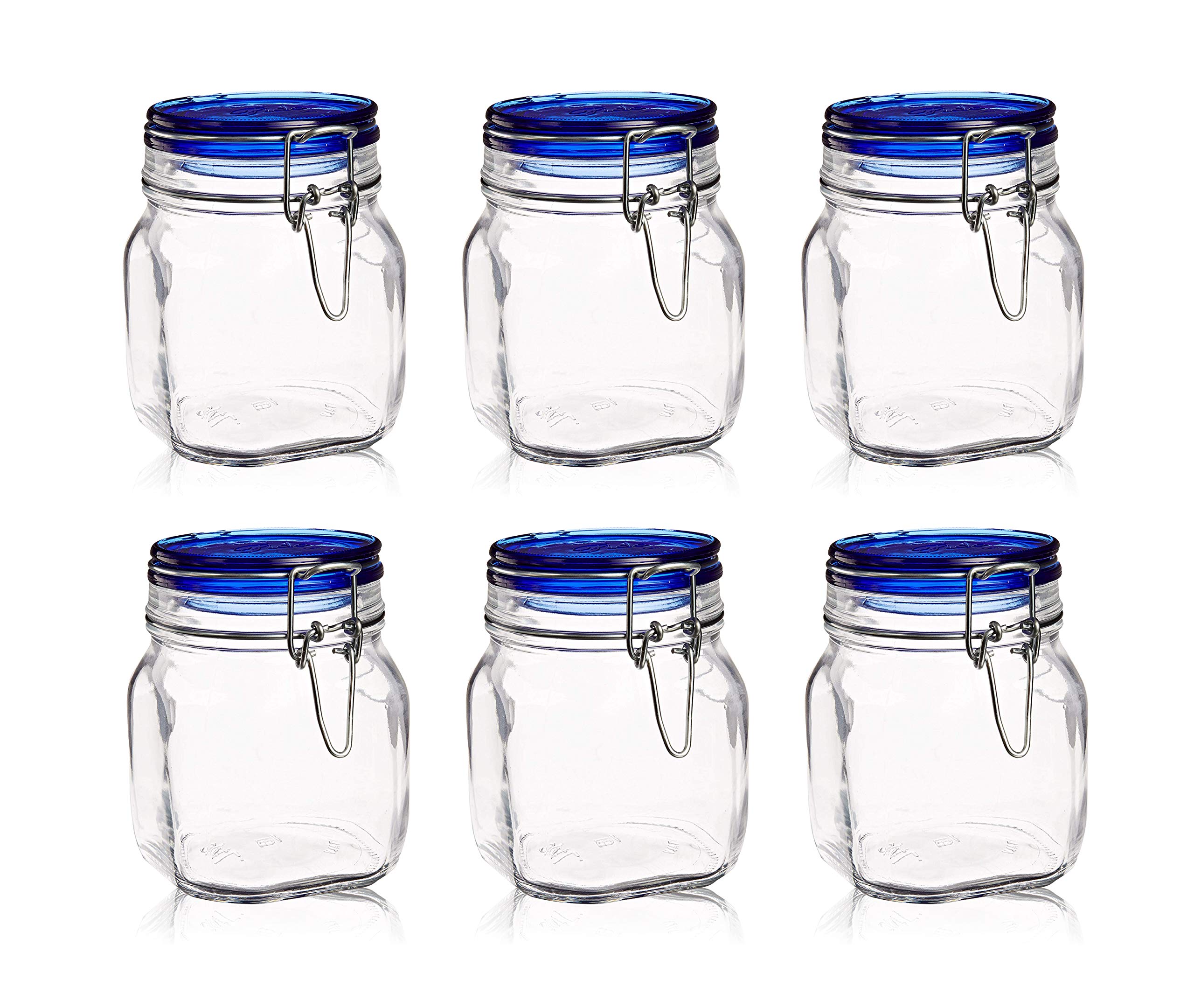 Buy Bormioli Rocco Made In Italy Fido Square Jaw Glass Food Storage ...