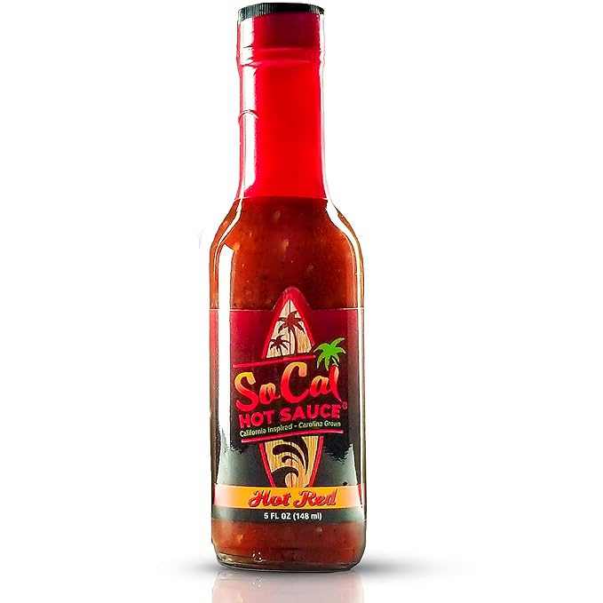Amazon.com : SoCal Hot Sauce | Hot Red | 5 fl oz | Authentic Southern ...