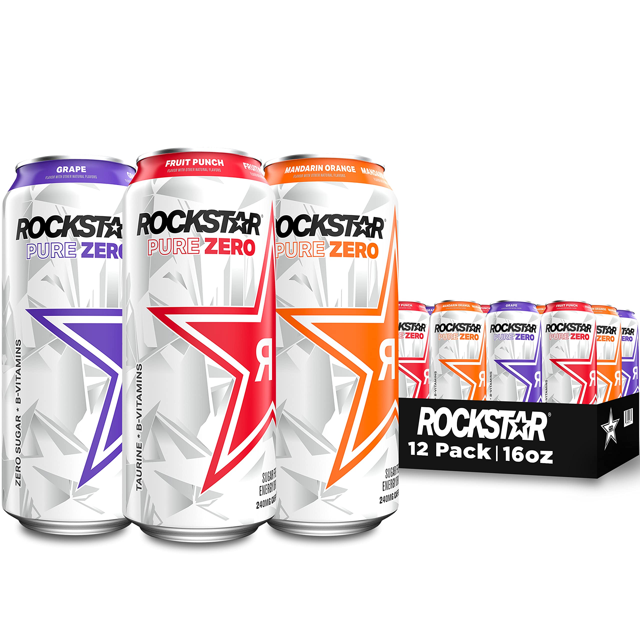 Mua Rockstar Pure Zero Energy Drink,3 Flavor Pure Zero Variety Pack 2 ...