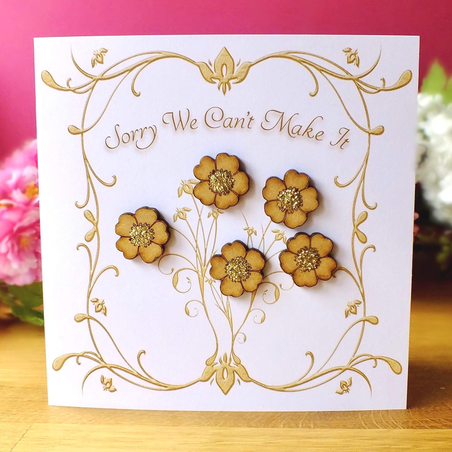 Wedding Regret Card Luxury RSVP Sorry We Can t Make It Invitation 