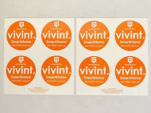 Amazon.com: 8 Door/Window Stickers Compatible with Vivint Systems ...