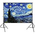 Amazon.com: Pznen Van Gogh Starry Night Wall Hanging Tapestry Home ...