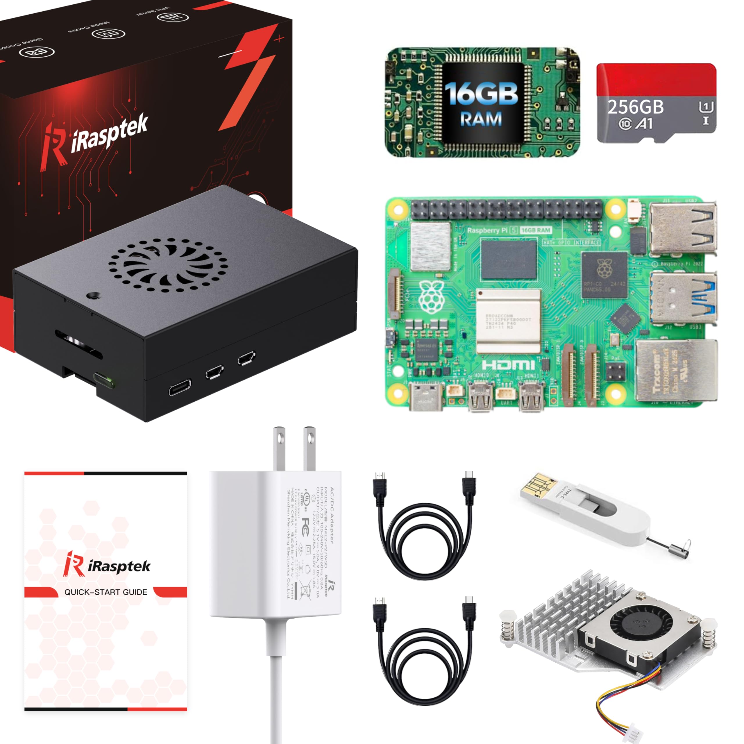 Mua Starter Kit for Raspberry Pi 5 16GB RAM-Pre-Loaded with 256GB ...