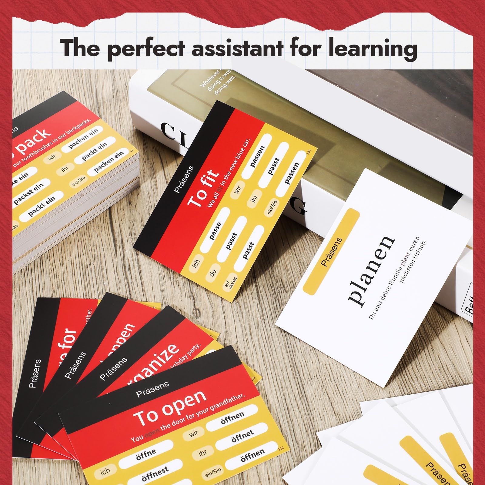 Mua 200 Pcs German Flashcards German Verb Conjugation Present Tense ...