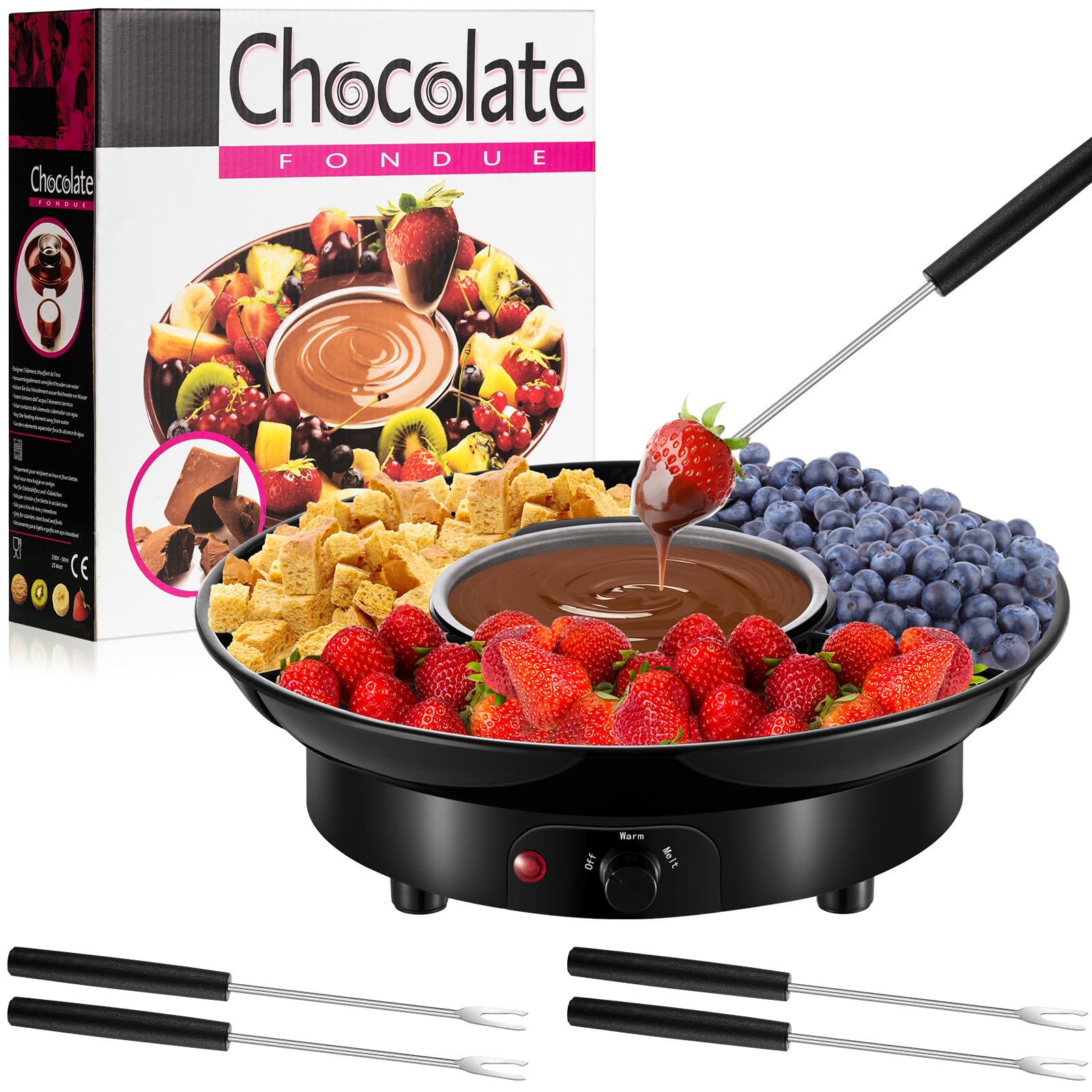 Mua Lallisa Electric Fondue Pot Set, Chocolate Fondue Kit, Electric ...