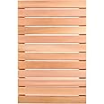 Amazon.com: bingaai Cedar Wood Shower Mat, Cedar Wooden Bath Mats, Wood ...