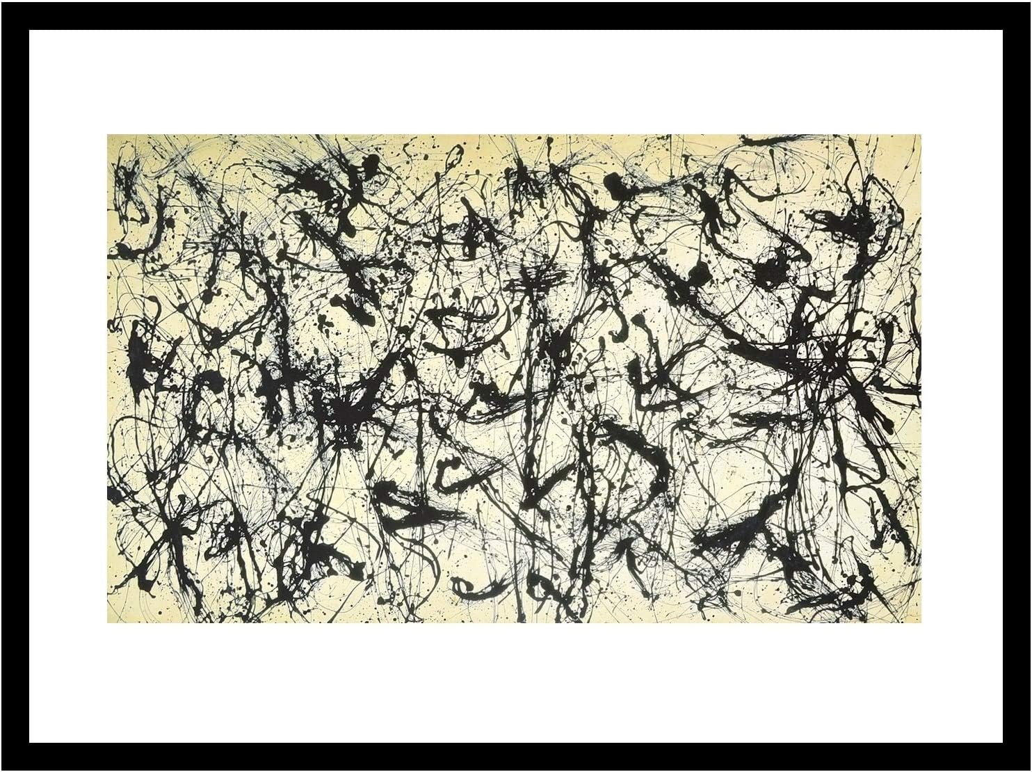 Germanposters Jackson Pollock Number 32 Poster Kunstdruck Bild mit Alu ...