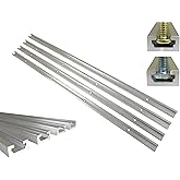 Lot 2 Each, 48" Aluminum T Track 3/4" by 3/8" Slot, Accepts 1/4" Hex Bolts, 1/4" or 5/16" T ...
