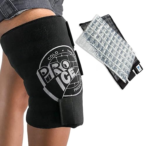 Pro Ice Cold Wrap for Left & Right Knee - Reusable Ice Packs for ...