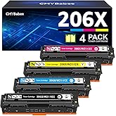 Amazon.com: MasaiMara 206X 206A Toner Cartridges 4 Pack High Yield 206A ...