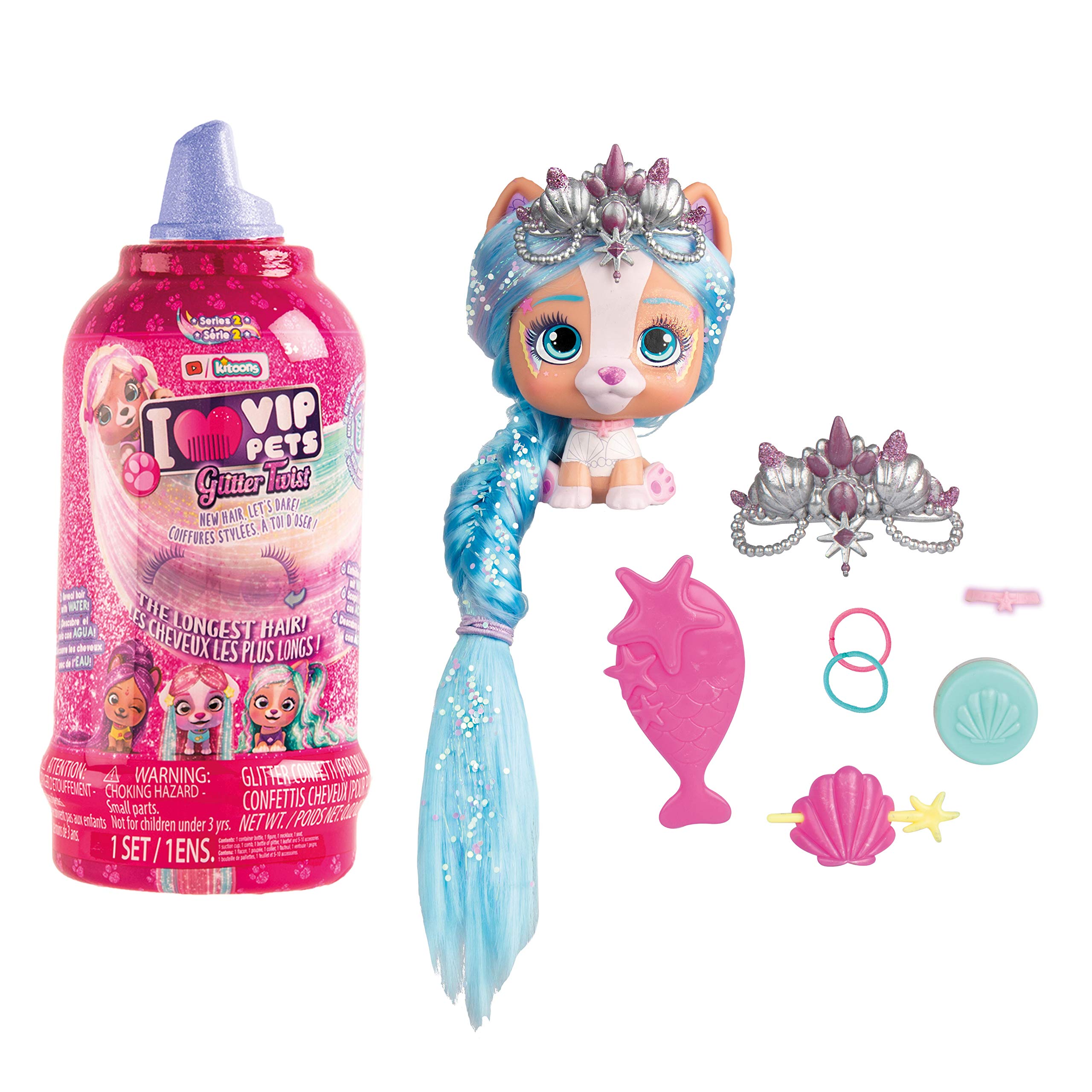 Mua VIP Pets Surprise Hair Reveal - Series 2 Glitter Twist - Styles May ...