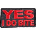 Amazon.com: Yes I Do Bite Patch, Funny Patches for Adults : Arts ...
