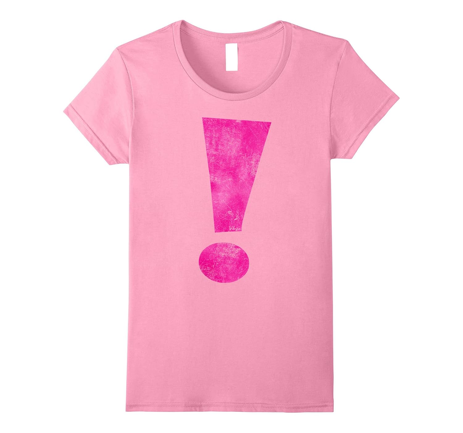 Distressed Magenta Whee Exclamation Point Graphic T-Shirt-4LVS – 4loveshirt