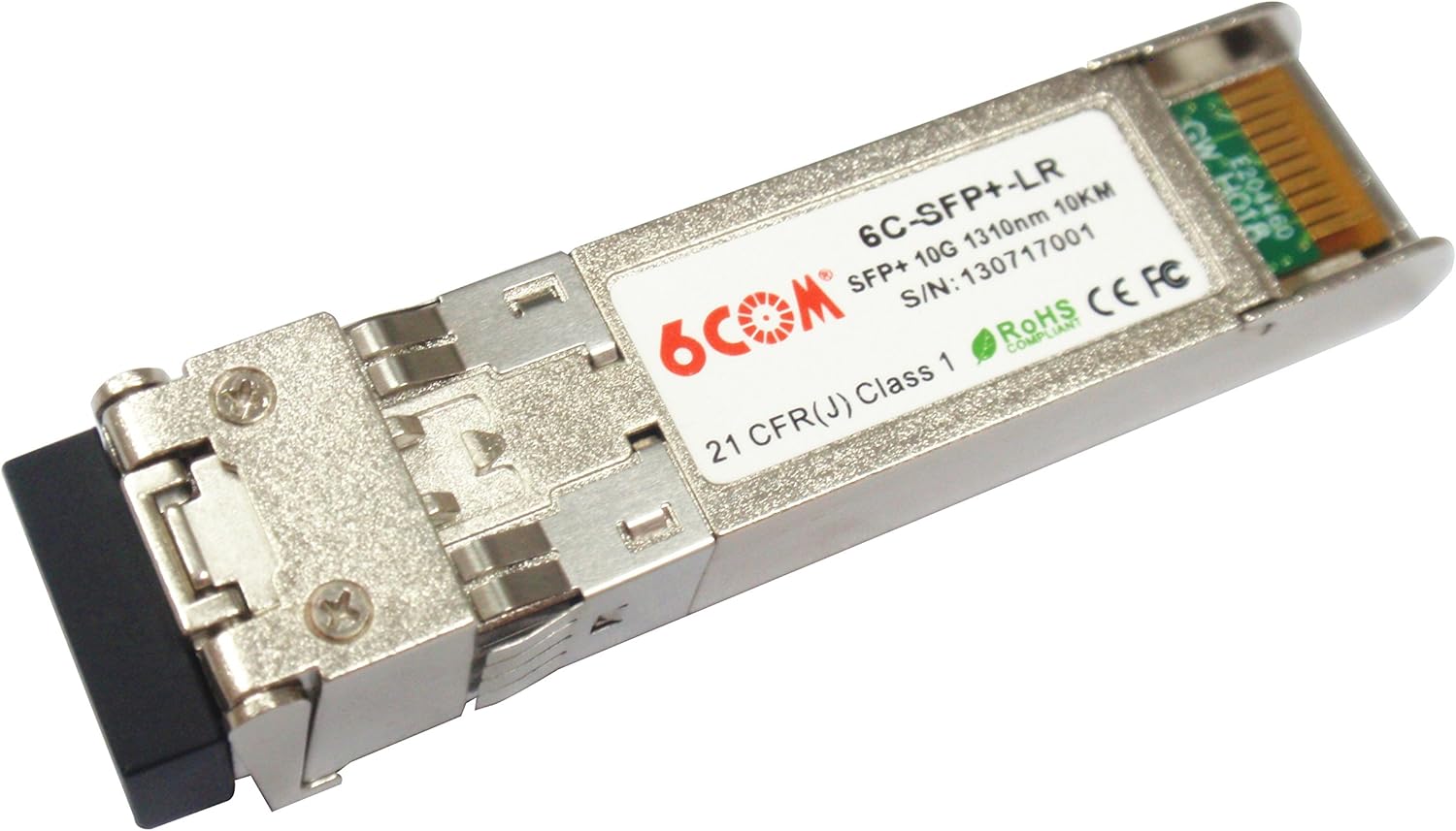 Amazon.com: 6COM 10Gb/s SFP+ Transceiver module 10GBASE-LR SMF 1310nm 10km for Cisco SFP-10G-LR ...